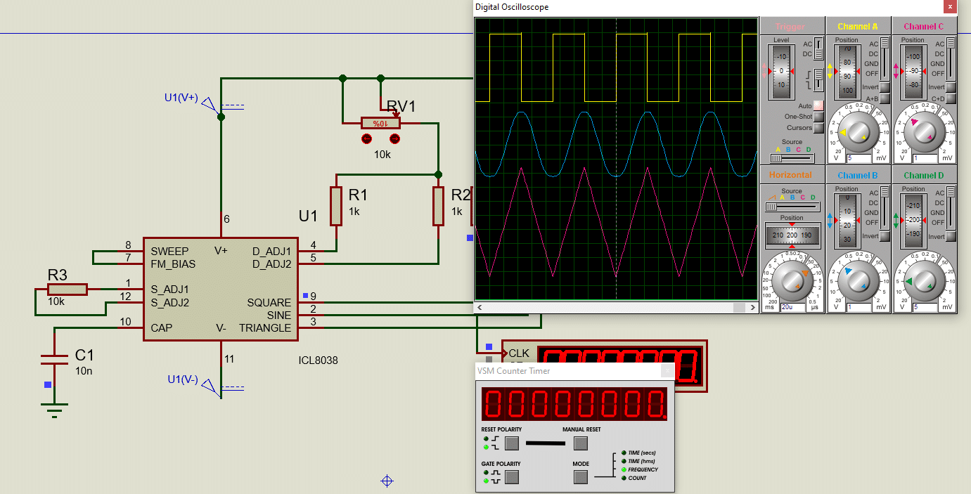 Function Generator with ICL8038 - Lab Projects BD