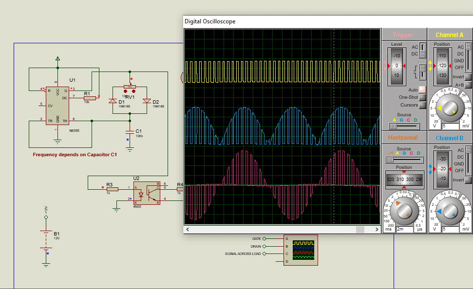 Simple Ac Dimmer Using Ne555 Timer Lab Projects Bd